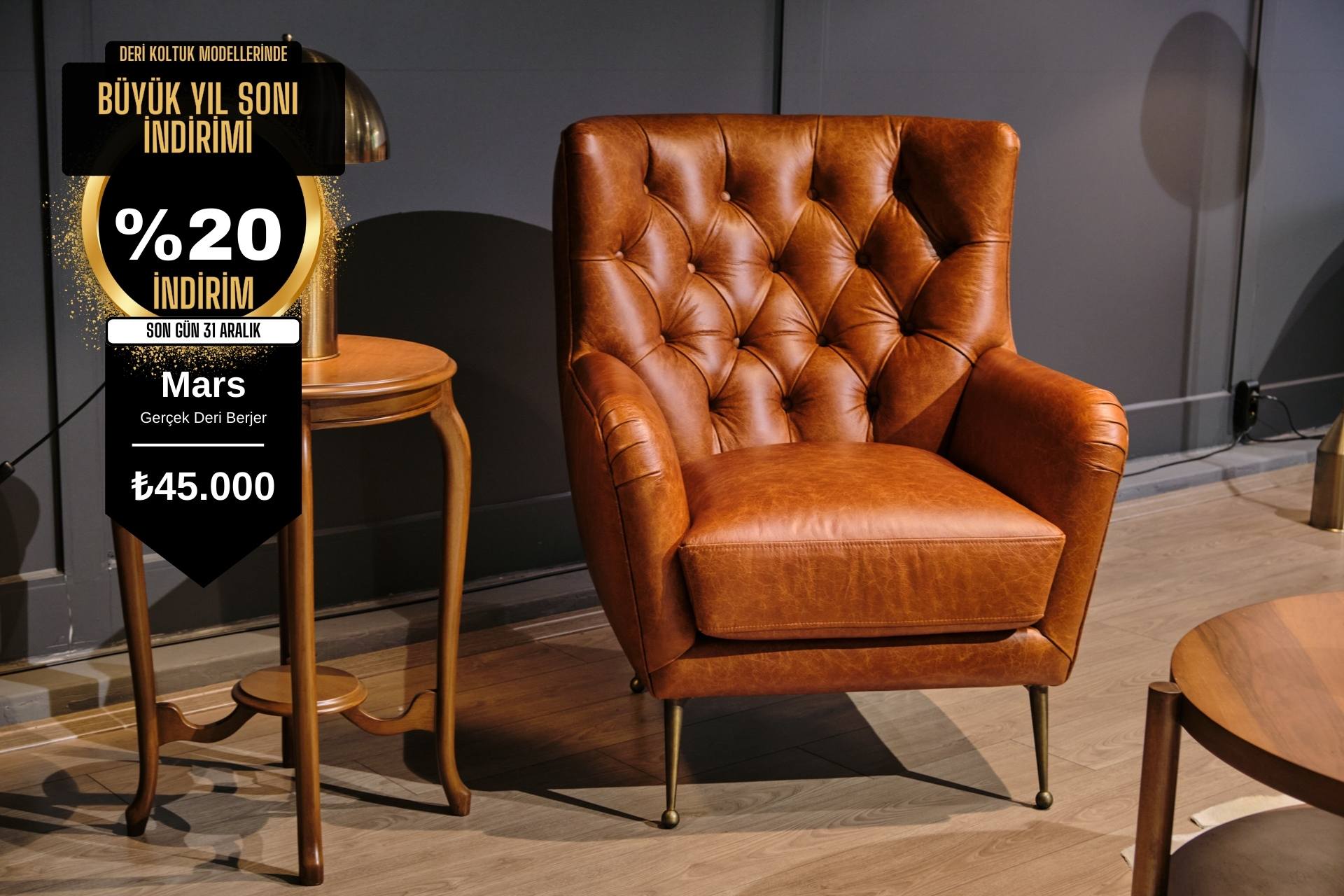 Mars Gerçek Deri Berjer / Taba-Fırsat Ürünü-45.000 TL - Koçaklar Home ...